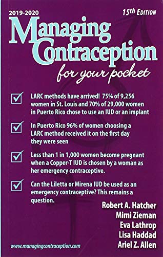 Managing Contraception 2019-2020: for your pocket by Robert A. Hatcher ...