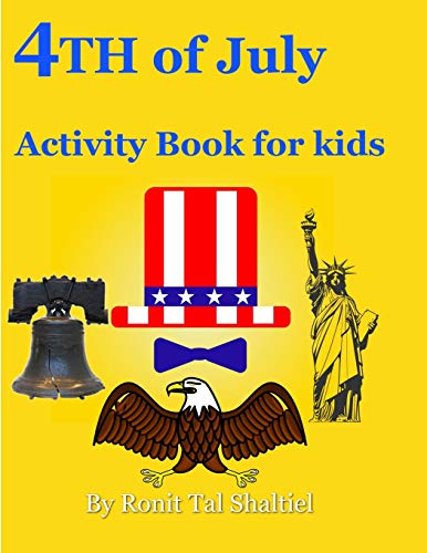 4th of July Activity Book for kids: Coloring book, Holiday symbols ...