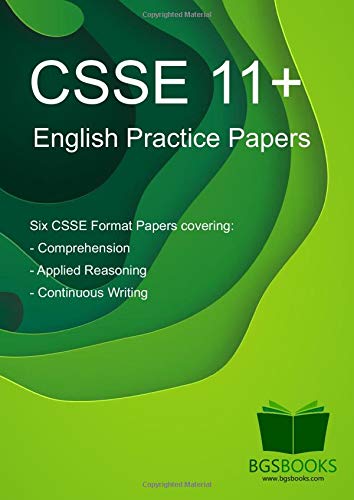 CSSE 11+ English Practice Papers by British Grammar School Books ...