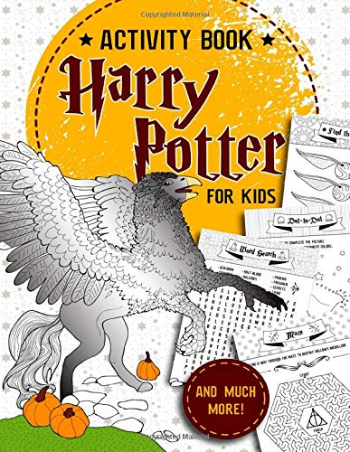 Harry Potter Activity Book For Kids: Find the Match, Dot-To-Dot, Word ...