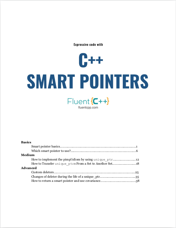 Expressive code with C++ smart pointers by Jonathan Boccara | Goodreads