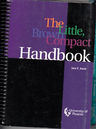 The Little Brown Compact Handbook by Jane E. Aaron | Goodreads
