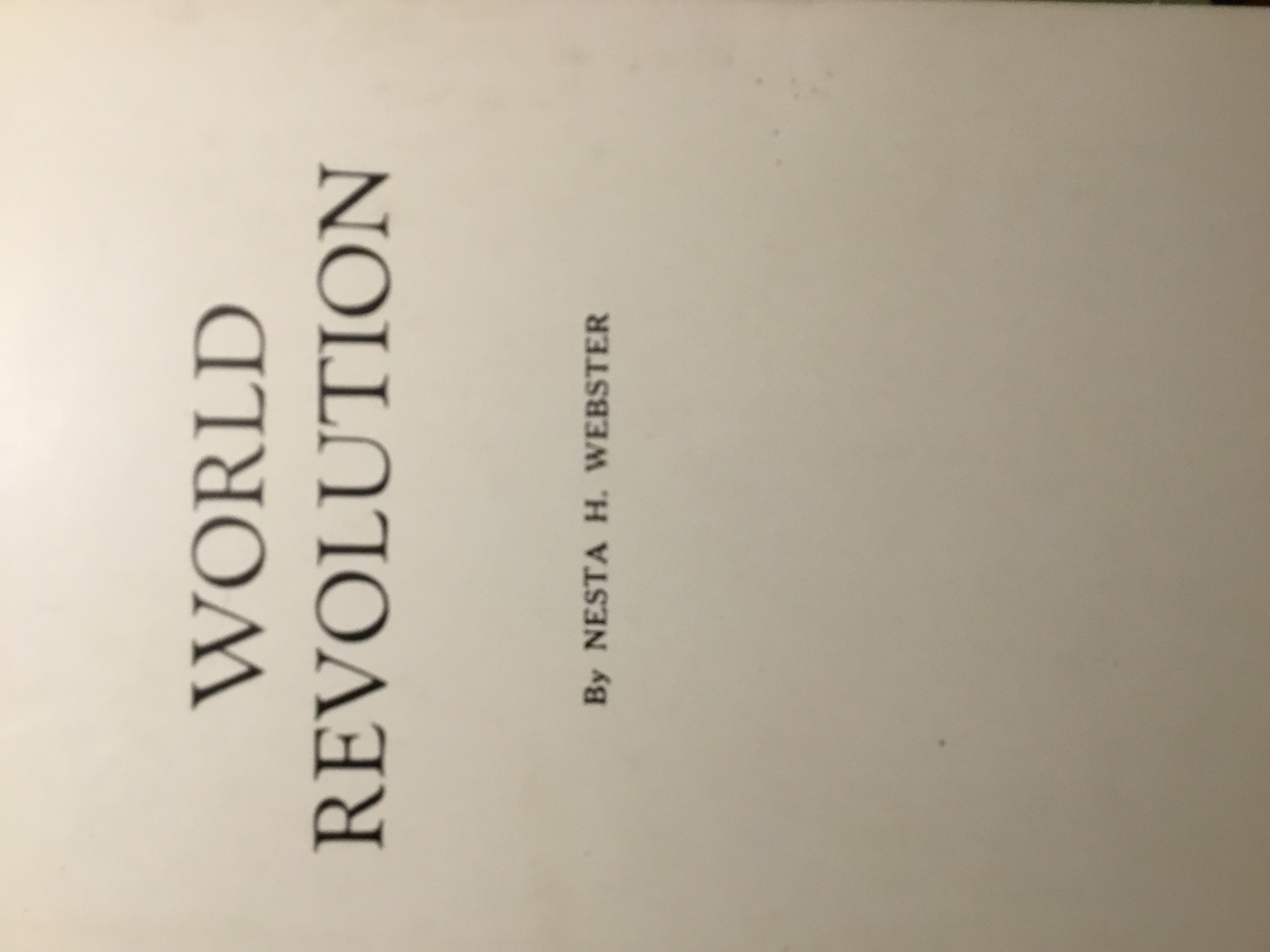 World Revolution by Nesta H. Webster | Goodreads