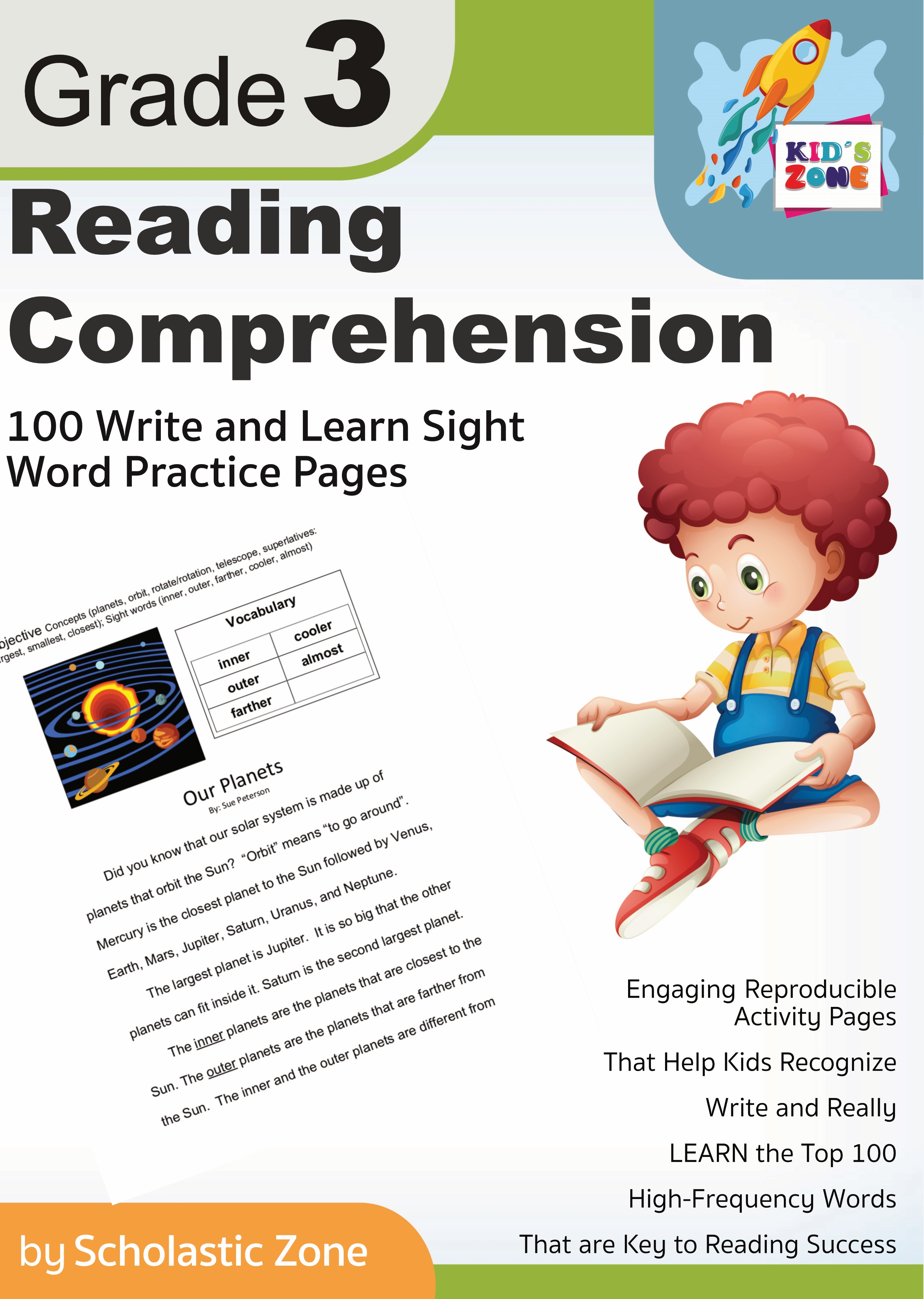 Reading Comprehension Grade 3, 100 Write-and-Learn Sight Word Practice ...