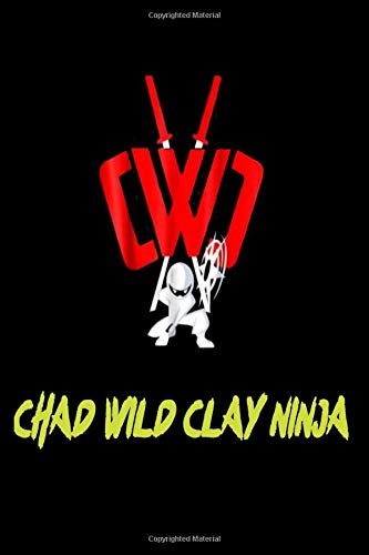 Chad wild clay ninja: Funny notebook Children 's note with empty leaves ...