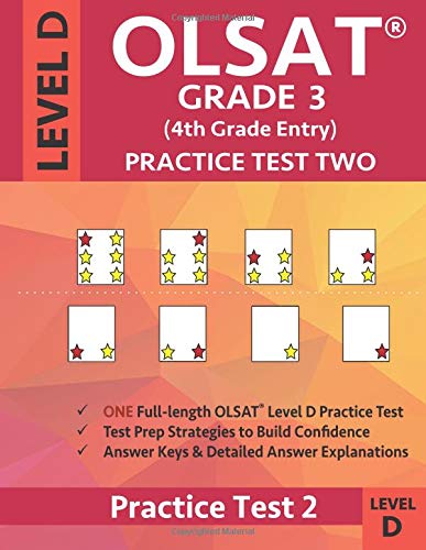 OLSAT Grade 3 (4th Grade Entry) Level D: Practice Test Two Gifted and ...