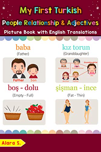 My First Turkish People, Relationships & Adjectives Picture Book with ...