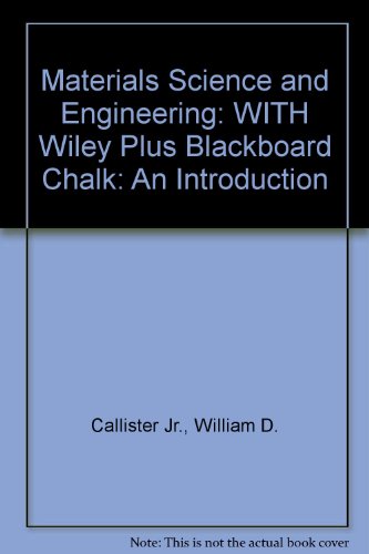 Materials Science and Engineering by William D. Callister Jr. | Goodreads