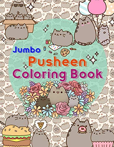 Pusheen Coloring Book: Pusheen Jumbo Coloring Book With High Quality ...