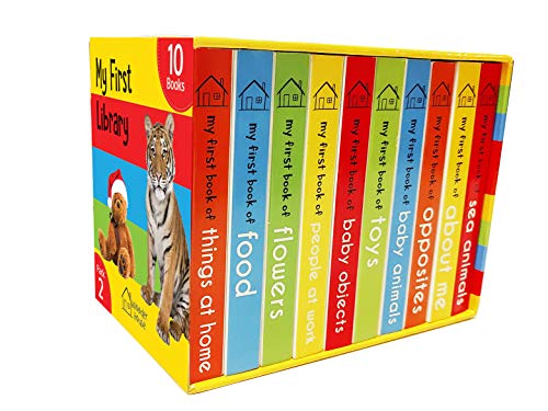 My First Library Pack 2: Boxset of 10 Board Books For Kids by Wonder ...