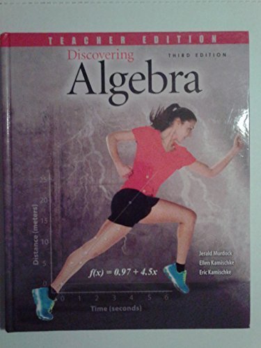 Discovering Algebra: An Investigative Approach - Teacher Text + 6 Year ...