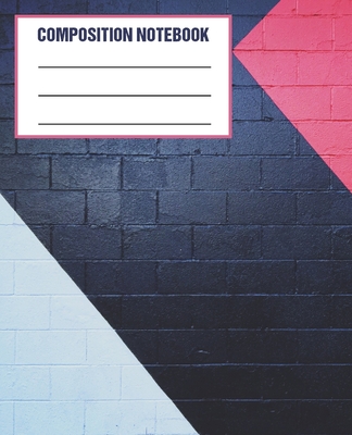 Composition Notebook: Abstract Concrete Wall Art Lines College Wide ...