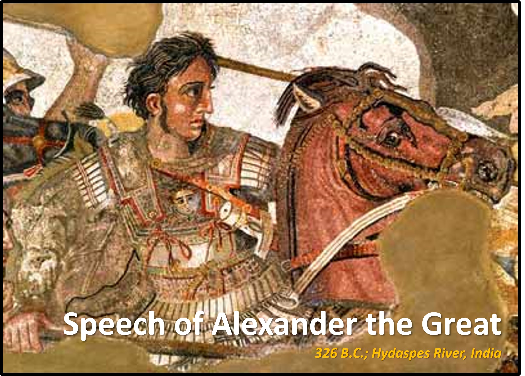 Speech of Alexander the Great by Alexander the Great | Goodreads