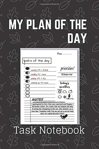 MY PLAN OF THE DAY Task Notebook: Organizer planner UNDATED, DIARY FOR ...