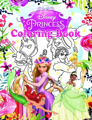Disney Princesses Coloring Book: Jumbo Coloring Book With High Quality ...