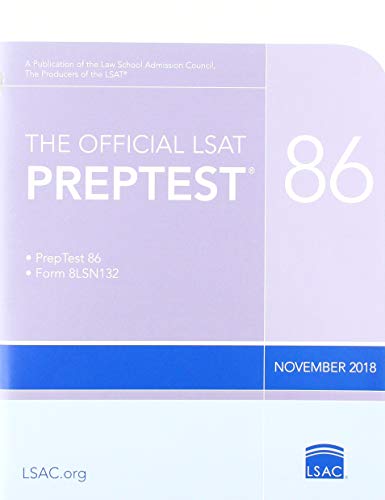 The Official LSAT PrepTest 86: (Nov. 2018 LSAT) by Law School Council ...