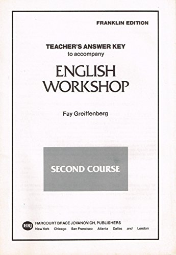 English Workshop-Teachers Answer Key- Franklin Edition- Second Course ...