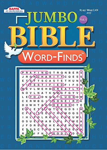 JUMBO Bible Word Finds Puzzle Book-Word Search Volume 1 by Kappa Books ...