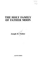 Holy Family of Father Moon by Joseph Henry Fichter | Goodreads