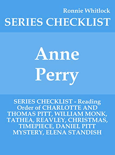 Anne Perry - SERIES CHECKLIST - Reading Order of CHARLOTTE AND THOMAS ...
