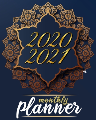 2020-2021 Monthly Planner: Blue Sky 8x10inch 2 Years Monthly Planner ...