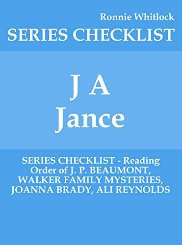 J A Jance - SERIES CHECKLIST - Reading Order of J. P. BEAUMONT, WALKER ...