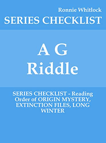 A G Riddle - SERIES CHECKLIST - Reading Order of ORIGIN MYSTERY ...