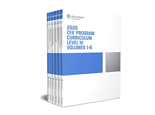 CFA Program Curriculum 2020 Level III, Volumes 1 - 6 by CFA Institute | Goodreads