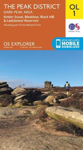 OS Explorer Map OL1 The Peak District: Dark Peak Area by Ordnance ...