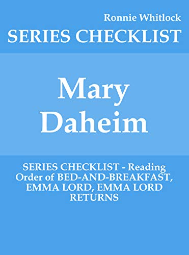 Mary Daheim - SERIES CHECKLIST - Reading Order of BED-AND-BREAKFAST ...