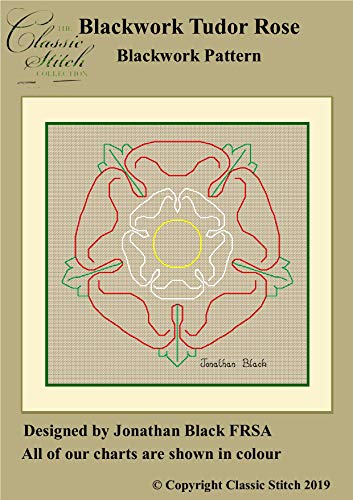 Blackwork Tudor Rose Blackwork Pattern by Jonathan Black | Goodreads