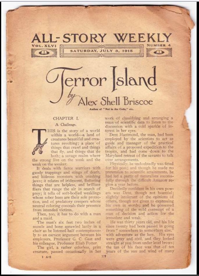 "Terror Island" Briscoe by Alex Shell Briscoe | Goodreads