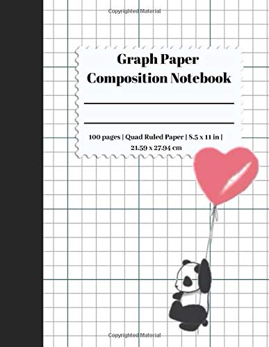 Graph Paper Composition Notebook: 5 Squares Per Inch / Graph Paper Quad ...