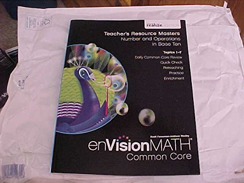 eVision Math Common Core Grade 5 Teacher's Resource Masters Number and ...