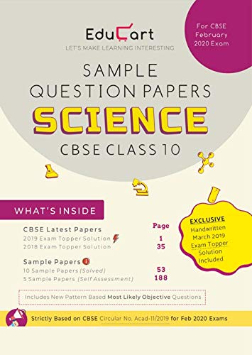 Educart CBSE Sample Question Papers Class 10 Science by EduCart Experts ...