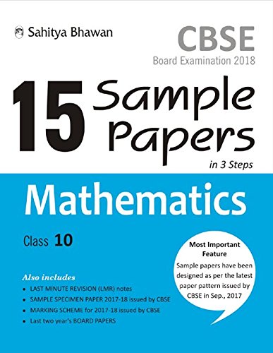 15 Sample Papers Mathematics Class 10 by B.K. Singh | Goodreads