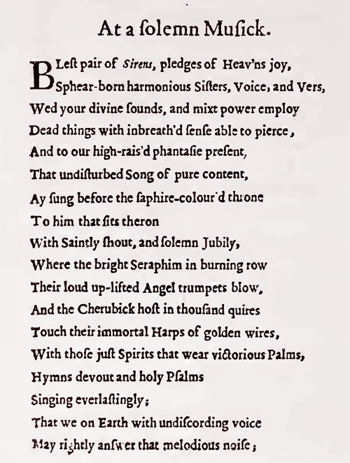 At A Solemn Music by John Milton | Goodreads