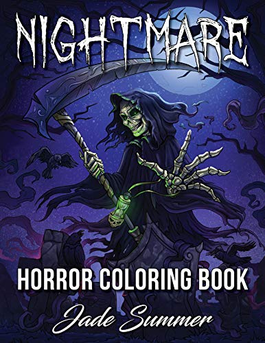 Nightmare: A Horror Coloring Book with Terrifying Monsters, Evil Women ...