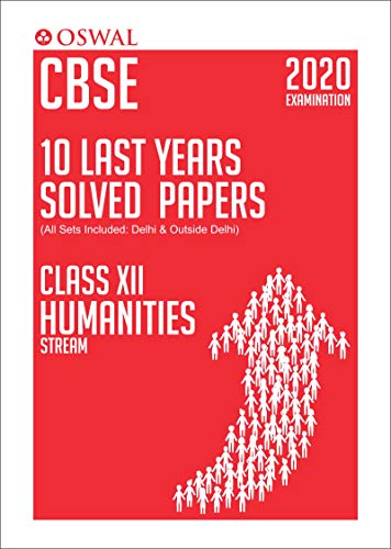 10 Last Years Solved Papers Humanities Stream : CBSE Class 12 for March ...