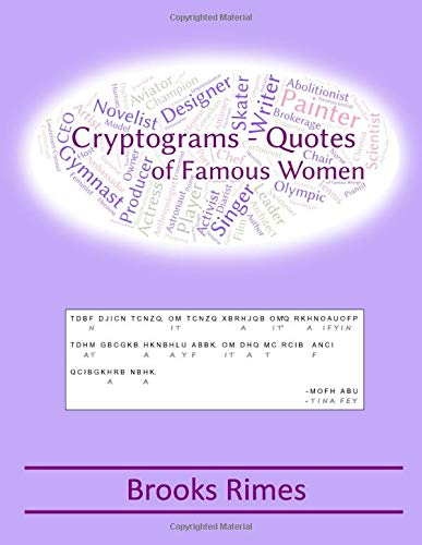Cryptograms - Quotes of Famous Women by Brooks Rimes | Goodreads
