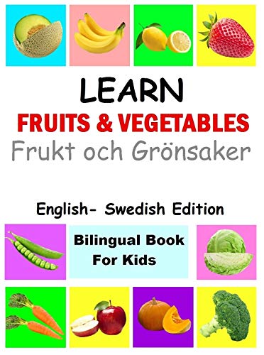 learn fruits and vegetables in Swedish, Swedish Children's Picture Book ...