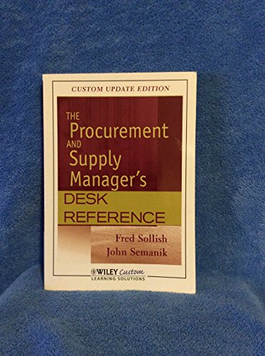 The Procurement and Supply Manager's Desk Reference Custom Update ...