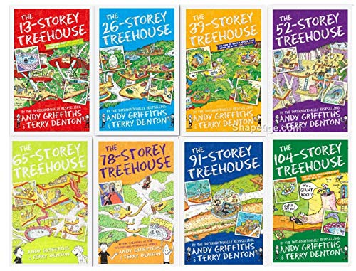 The Treehouse Series 8 Books Collection Set By Andy Griffiths by Andy ...