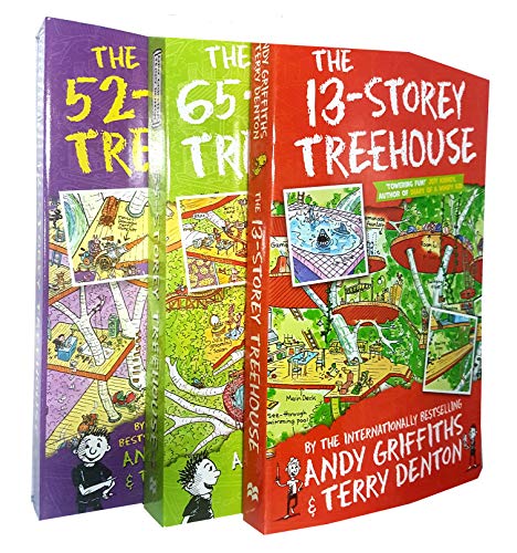 Treehouse Books Series Andy Griffiths 3 Books Collection Set by Andy ...
