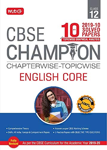 10 Years CBSE Champion Chapterwise-Topicwise - English Core Class-12 by ...