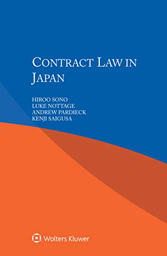 Contract Law in Japan by Hiroo Sono | Goodreads