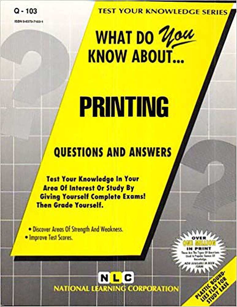 PRINTING (Test Your Knowledge Series) (Passbooks) (TEST YOUR KNOWLEDGE ...
