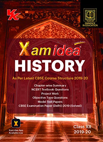 Xam Idea History (English) for CBSE Class 12- 2020 Exam by VK Global ...
