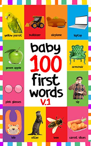 BABY 100 FIRST WORDS V.1: FLASH CARDS IN KINDLE EDITION, BABY FIRST 100 ...