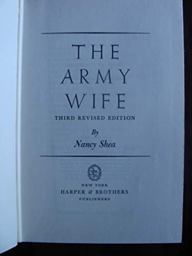 Army Wife by Nancy Shea | Goodreads